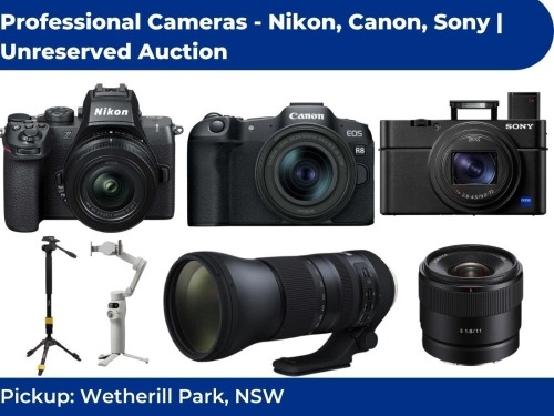 $100K Cameras - Sony/Canon/Nikon/Panasonic - Sale | Unreserved Auction ...