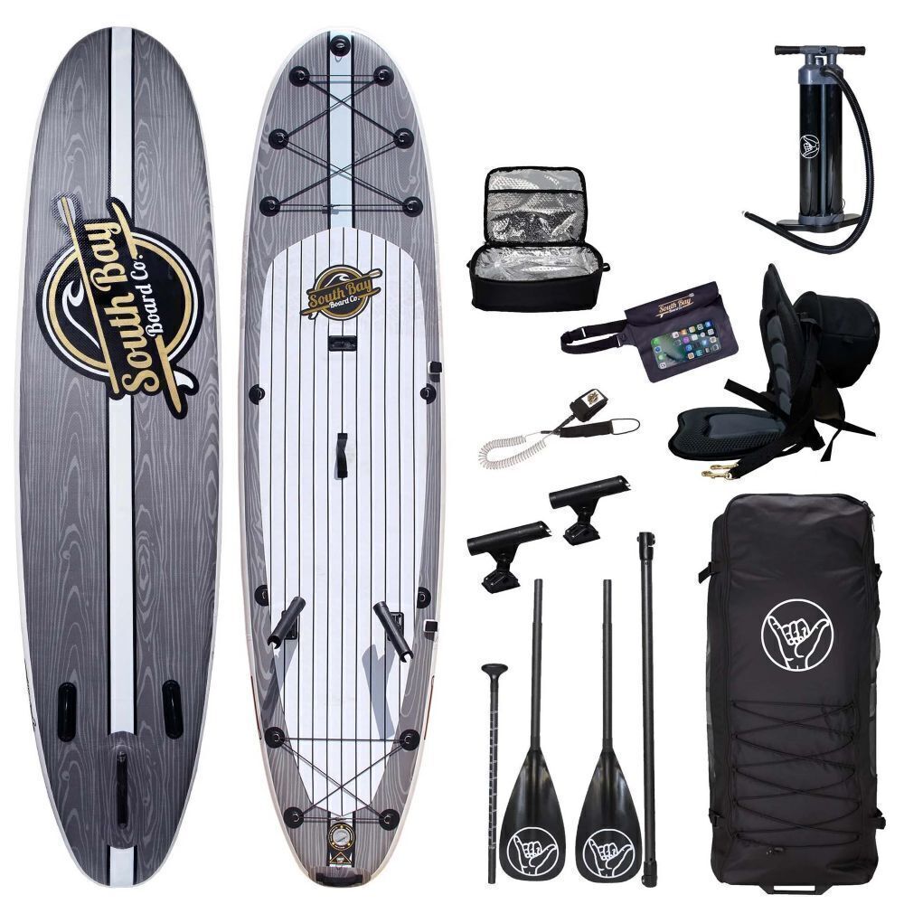 11’6 Hippocamp Inflatable Paddle Board, Grey | Hilco Global APAC