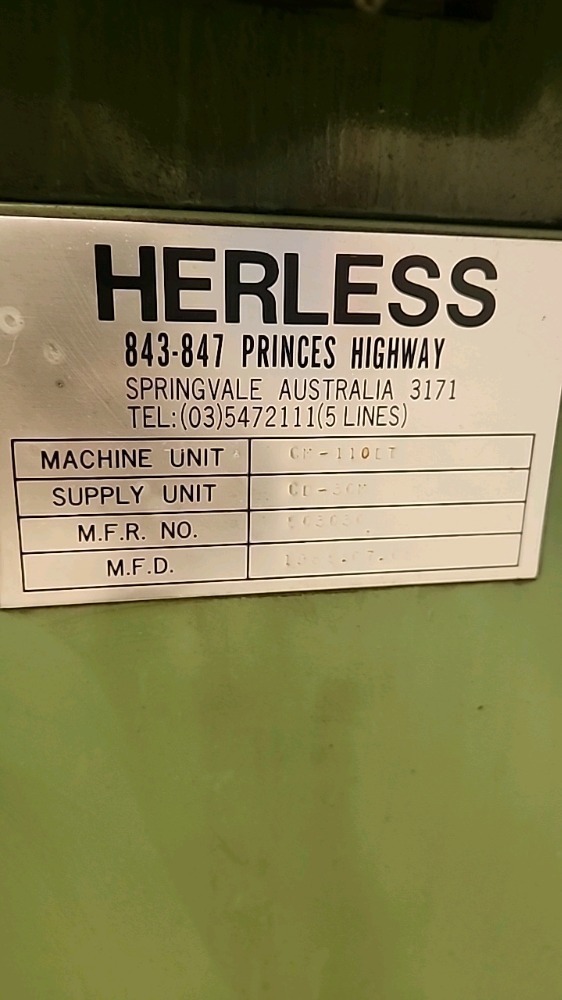 Herless CM-110LT EDM | Hilco Global APAC