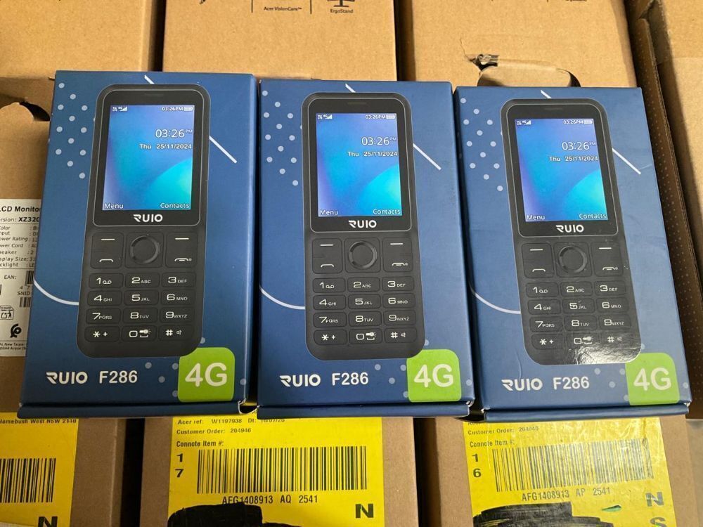 3 X RUIO F286 4G Mobile Phone - Total RRP $147 | Hilco Global APAC